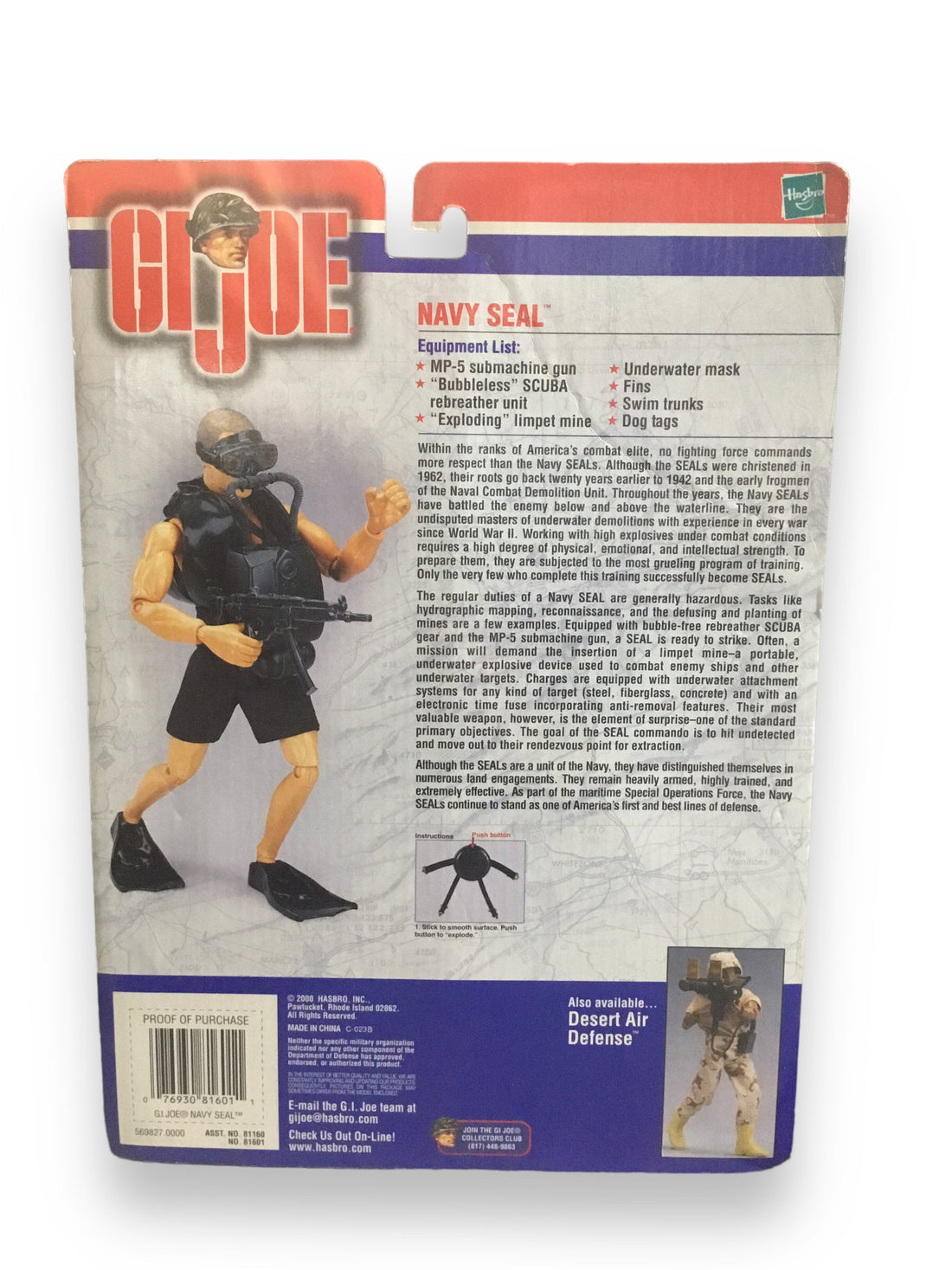 GI Joe Navy SEAL With Exploding Mine – Collectors Crossroads