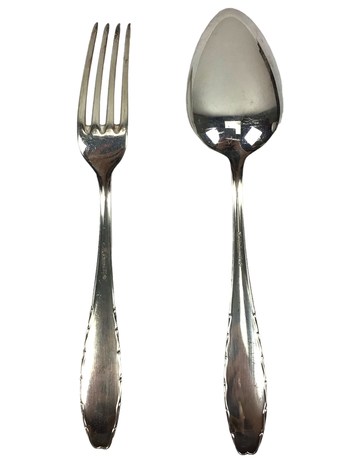 German WW2 Eva Braun Collection - Fork, Spoon, and Monogram Napkin in ...