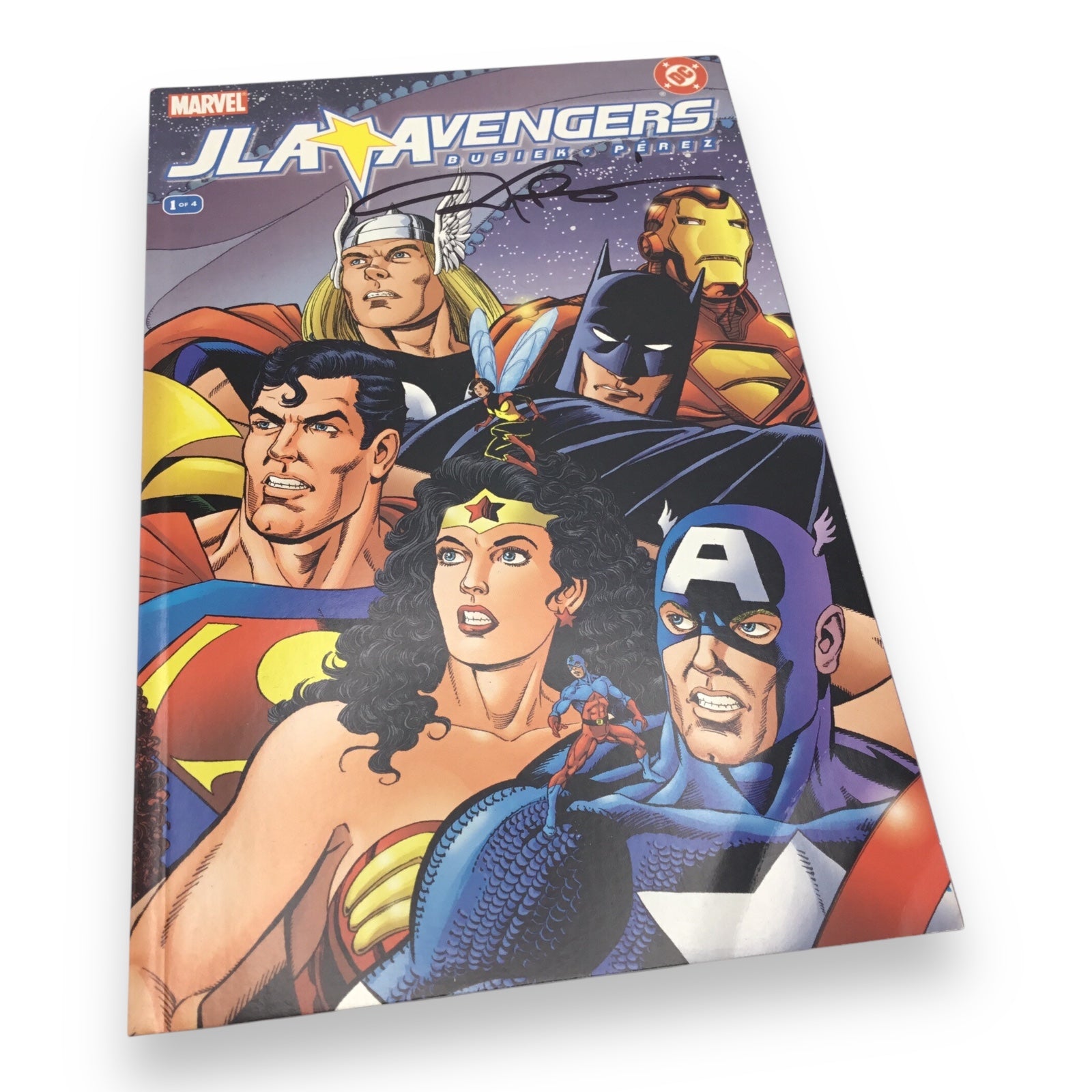 JLA/Avengers #1 of 4 (2003, DC/Marvel Crossover) Signed by Kurt Busiek ...