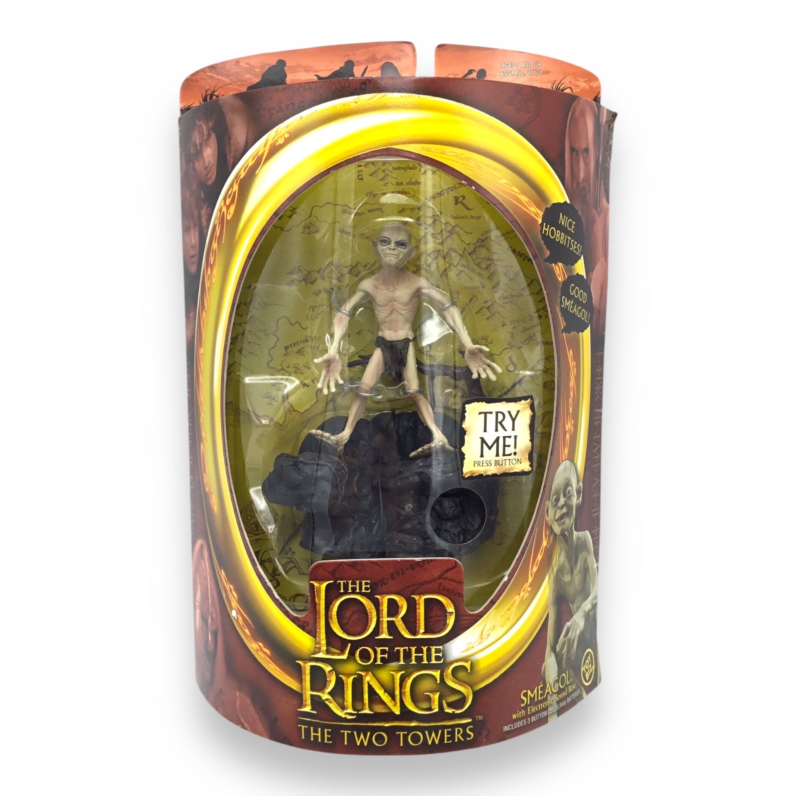 Lord of the Rings Smeagol with Electronic Sound Base (Toy Biz, 2002, N ...