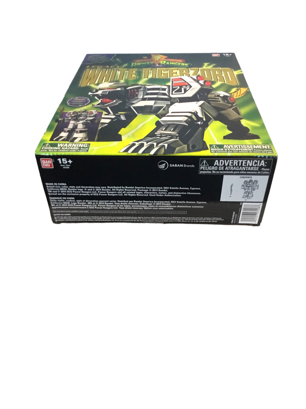 Mighty Morphin Power Rangers Legacy WHITE TIGERZORD Megazord Toys R Us ...