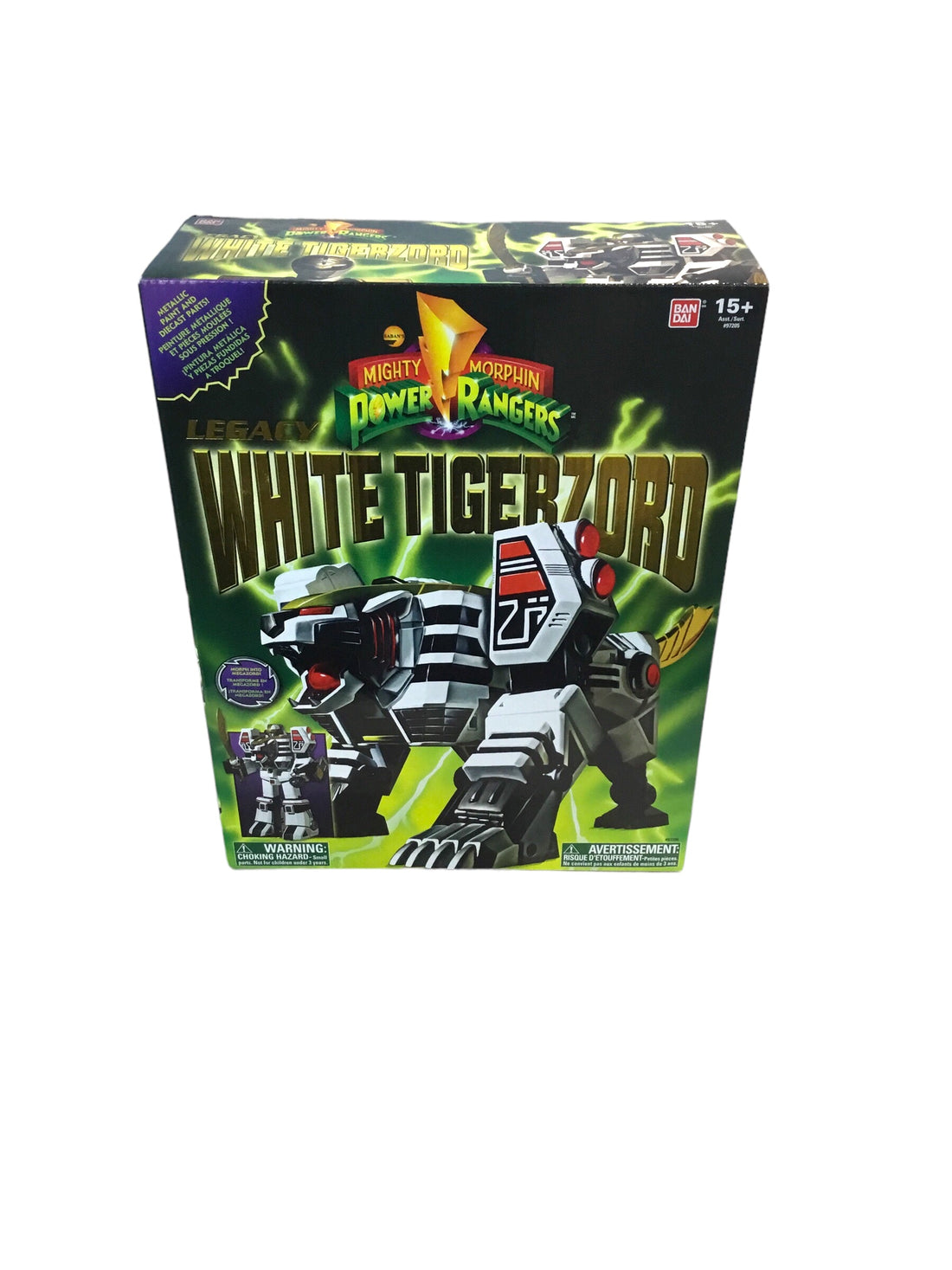 Mighty Morphin Power Rangers Legacy WHITE TIGERZORD Megazord Toys R Us ...