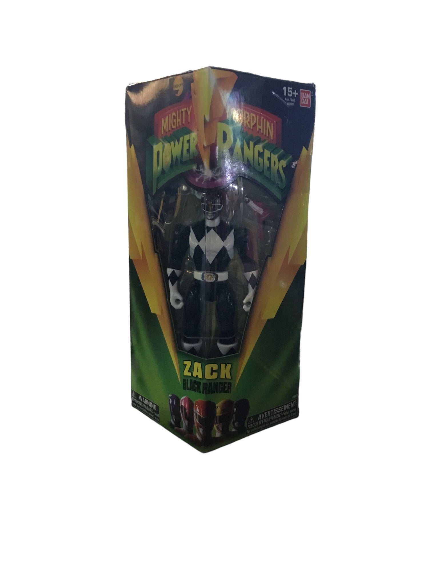Mighty Morphin Power Rangers- Zack - Black Ranger / Factory Sealed ...