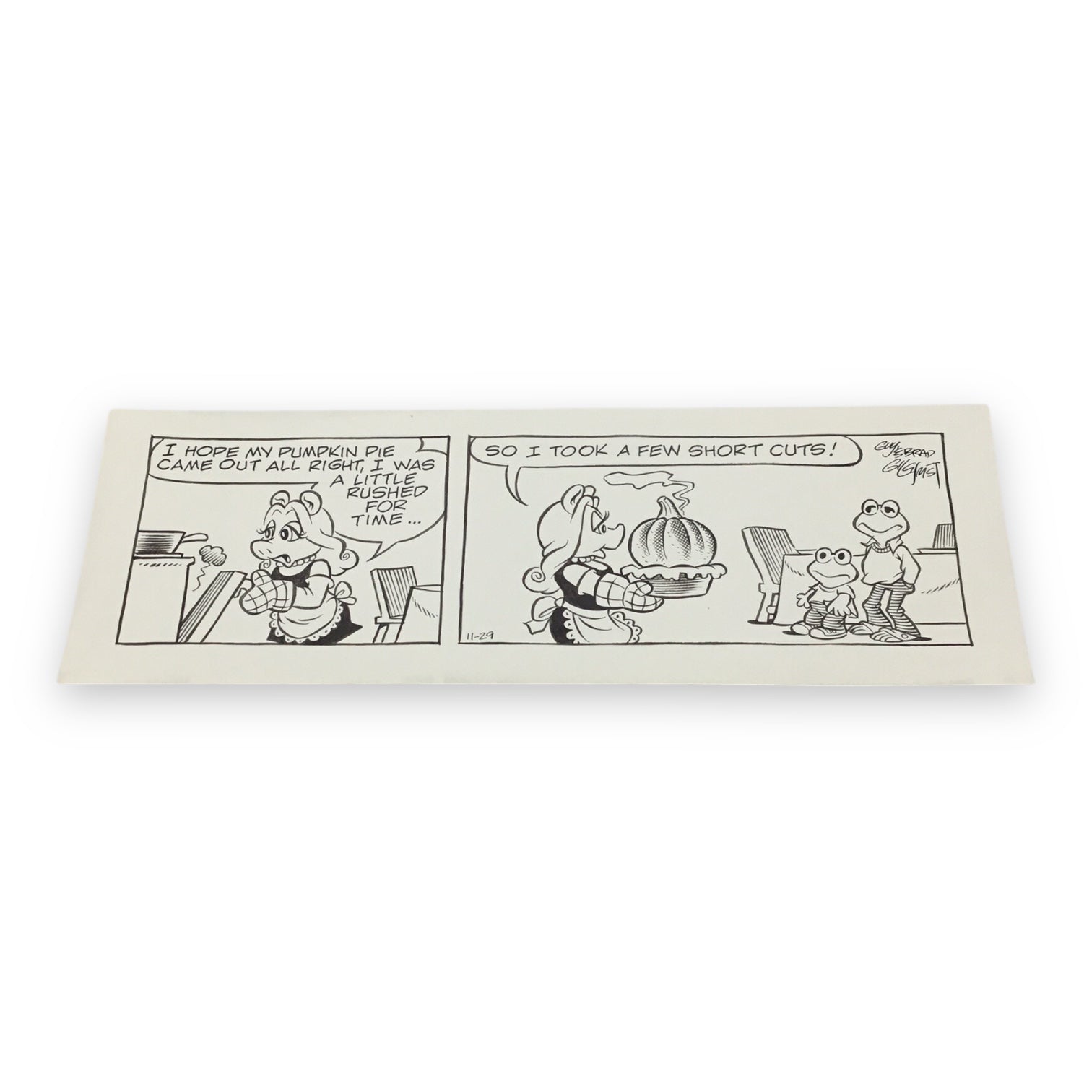 Muppets Original "Pumpkin Pie" Daily Comic Strip by Guy & Brad Gilchri ...