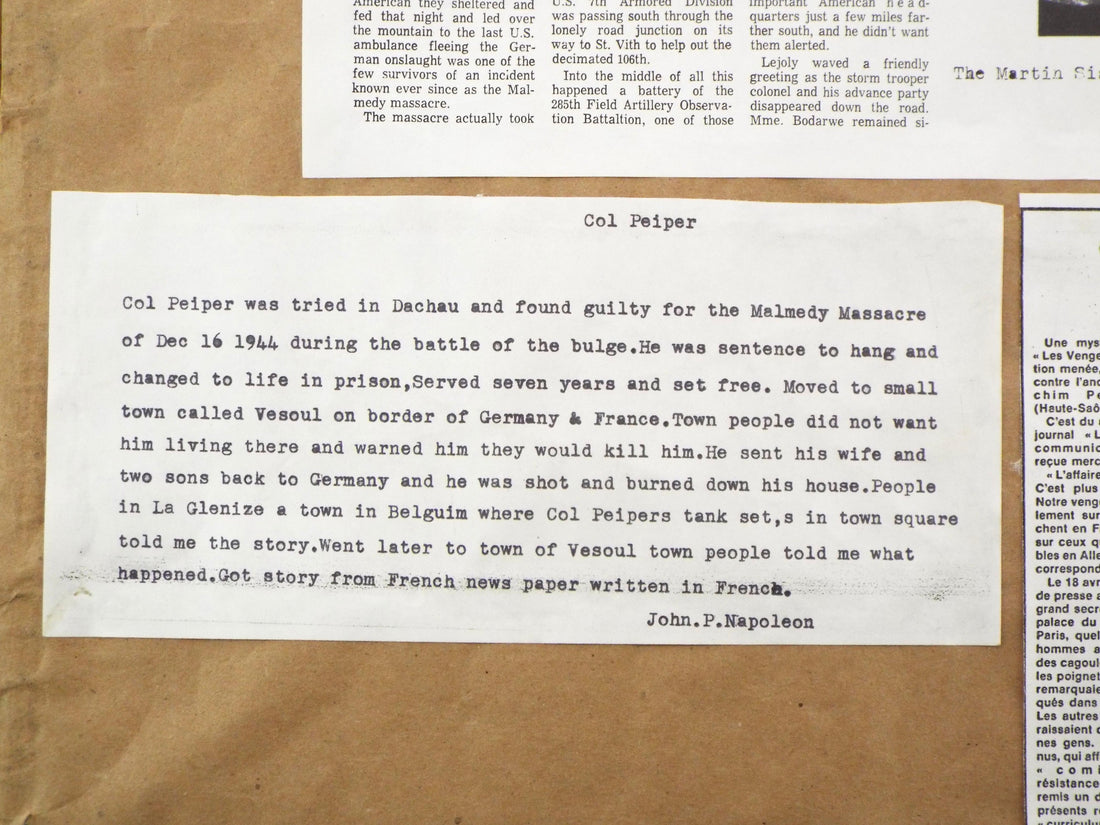 Original Oil Painting Of German Panzer Officer Colonel Joachim Peiper ...