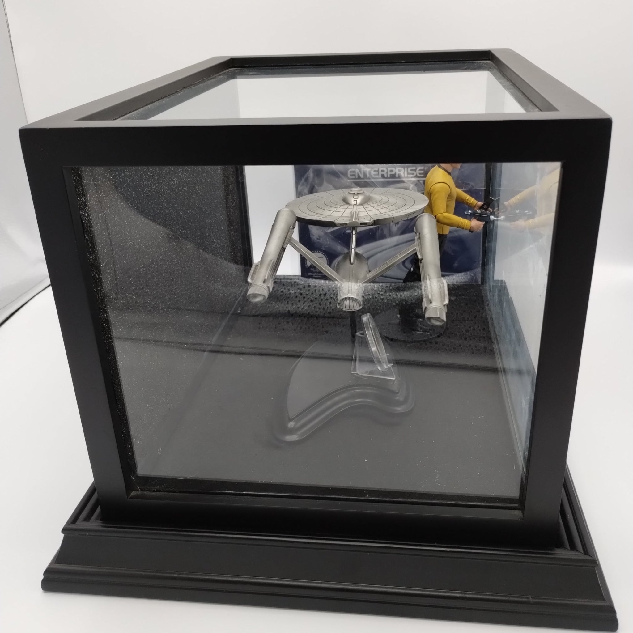 Original Star Trek Shadow Box - Captain Kirk and Enterprise ...