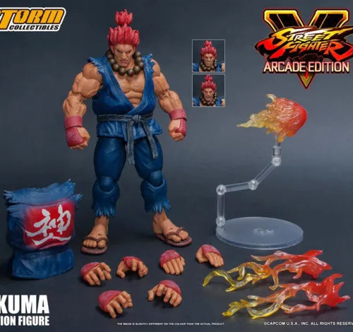 Street Fighter Akuma Arcade Nostalgic Costume 1/12 Figure Storm Toys O ...