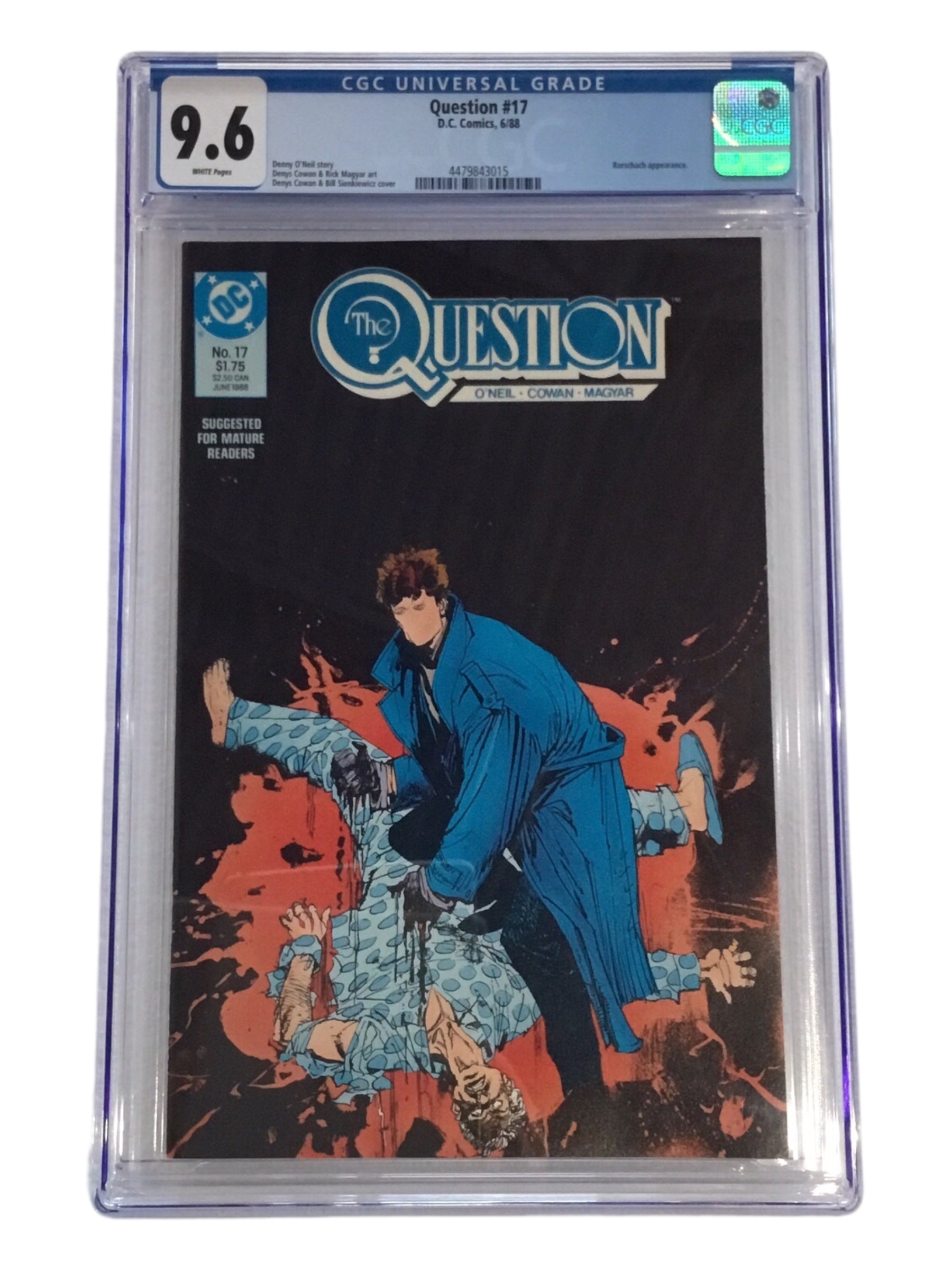 The Question #1 (1988) - CGC 9.6 - Featuring Rorschach! – Collectors ...