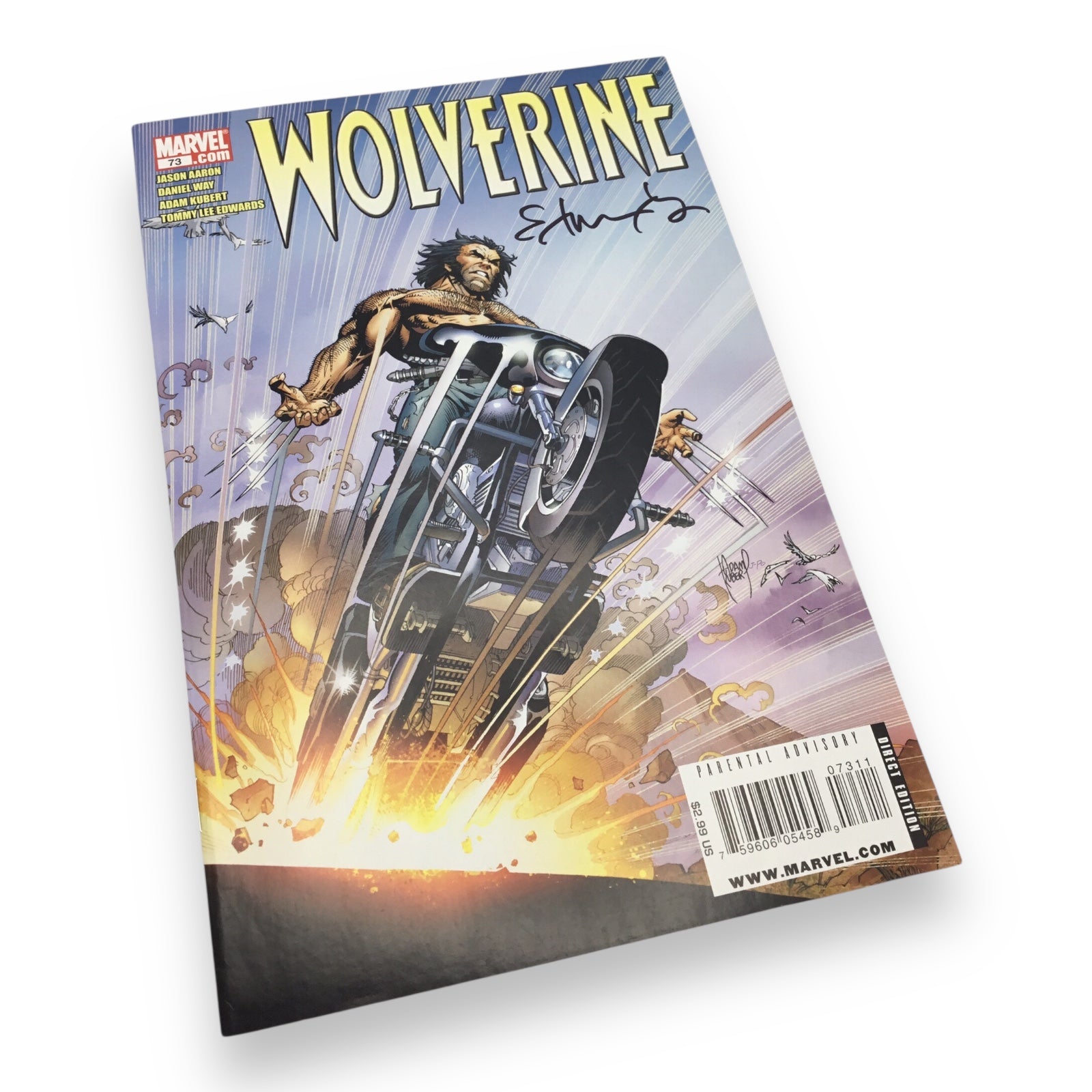Wolverine #73 (2009, Marvel Comics) Signed by Tommy Lee Edwards ...